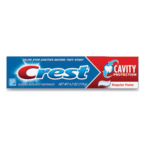 Cavity Protection Toothpaste, Regular, 4.2 Oz Tube – Globe Chemical ...