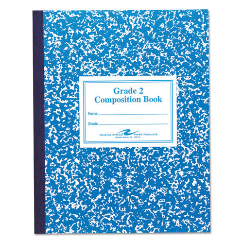 Grade School Ruled Composition Book, Grade 2 Manuscript Format, Blue C ...