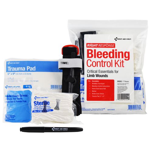 Critical Essentials Bleeding Control Kit For Limb Wounds, 8 Pieces, Pl ...